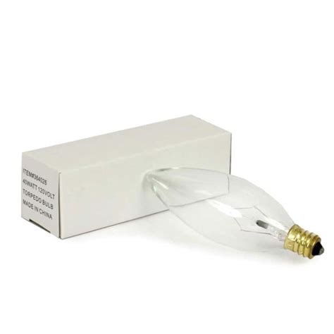 60 Watt Torpedo Light Bulb Box Of 25