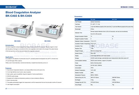 Blood Coagulation Analyzer Buy Biobase