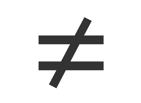 ≠ Not Equal Symbol Copy And Paste ₌ ≒ ≌ ≇ ≆ ≄ ⋘