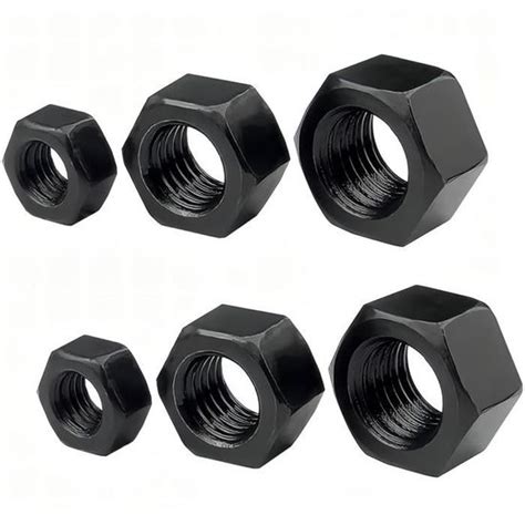 10 Pièces Écrous Hexagonaux M12 Les Écrous Noir Écrous Hexagonaux