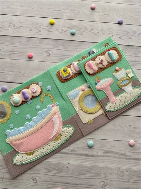 Quiet Book Dollhouse Pattern Felt Busy Book Pattern Pdf Felt Doll