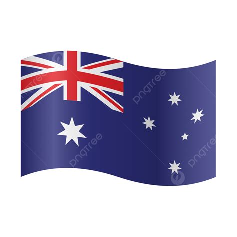 Vector Realistic Illustration Of Australia Flags Australia Flag