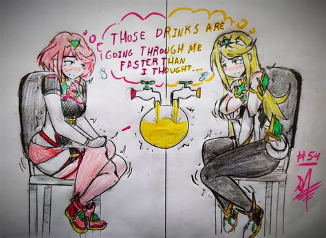 Rule 34 Alphahyoudou Bladder Gauge Bubbles Faucet Implied Mythra Omorashi Peeing Pyra Tagme