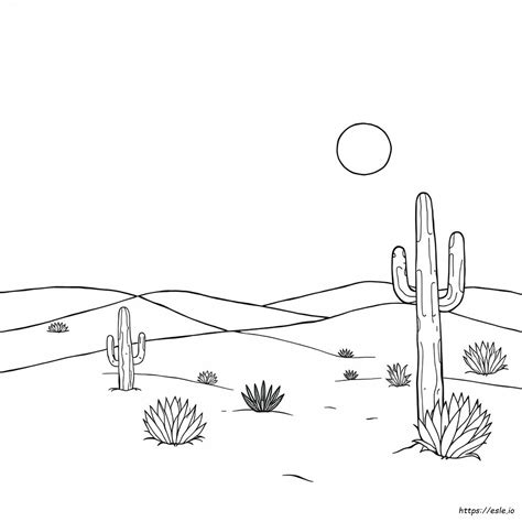 Desert Coloring Sheets