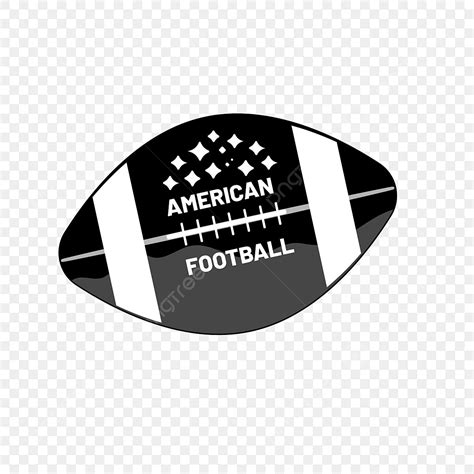 Fútbol Americano Vector Blanco Y Negro