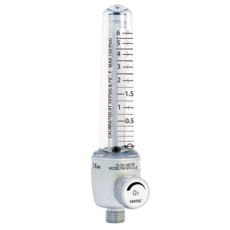 Gentec Oxygen Flowmeter 6lpm Iso Colour Cubro®