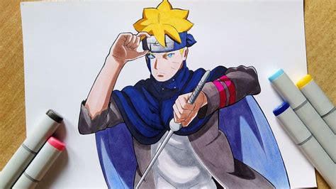 How To Draw Boruto Uzumaki Step By Step Tutorial How To Draw Boruto Boruto Anime