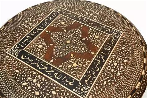 Islamic Side Table Moorish Damascan Furniture Interiors 1870 In Antique Side Tables