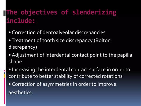 Progressive Slenderizing Technique Pptx