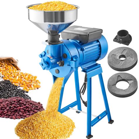 Vevor Electric Grain Mill Grinder 1500w 110v Dry And Wet Spice Grinder
