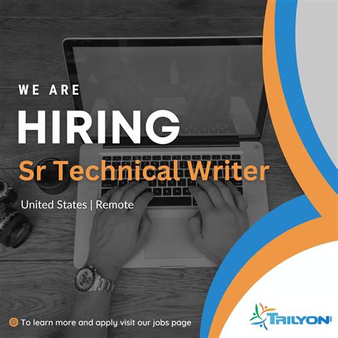 Trilyon Inc On Linkedin Hiring Technicalwriter Career