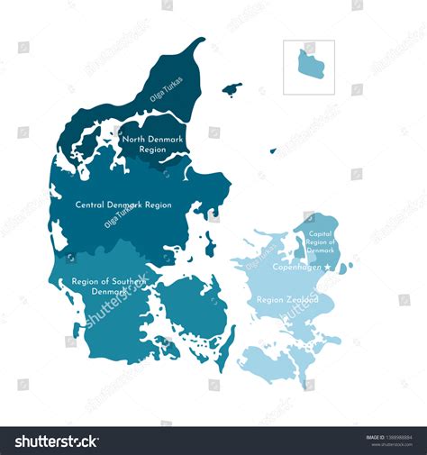 Vector Isolated Illustration Simplified Administrative Map 库存矢量图（免版税