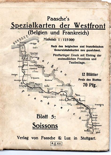 German Trench Map