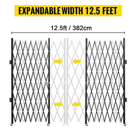 Vevor Double Folding Security Gate 198 Cm H X 366 Cm W Folding Door