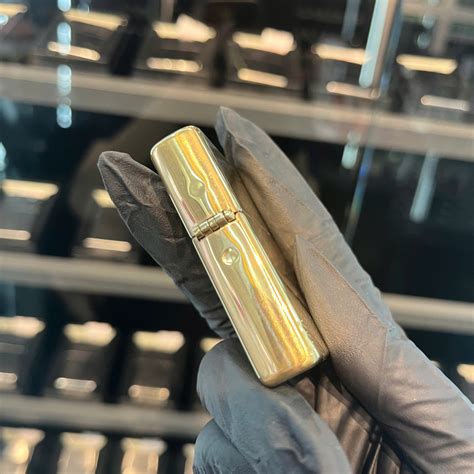 Bật Lủa Zippo 270 High Polish Brass Vintage With Slashes