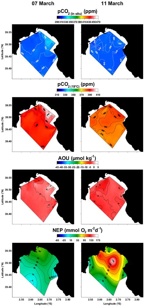 Interpolated Maps Of Pco 2 In Situ Pco 2 Normalized To A Constant Download Scientific