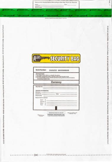 Opaque Alert Bank Deposit Bag 15 X 20 25 Cs Alert Security Products