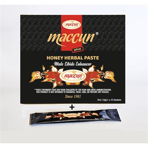 Afrodisiac Maccun Honey Herbal Paste Cutie 12 Plicuri Un Plic De 12g