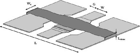 Basis Block Of The Fractal Mems Phase Shifter With Two Koch Iterations