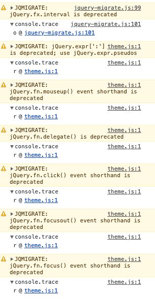 JQMIGRATE Is Deprecated In Console Appears Multiple Times Issue PrestaShop PrestaShop