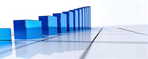 A Striking Cobalt Bar Graph Sharply Rising Against A Clean White
