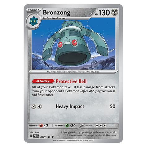 Pokemon Scarlet And Violet Prismatic Evolutions Bronzong 067 131