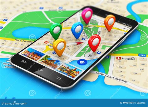 GPS Navigation Concept Stock Illustration Illustration Of Internet