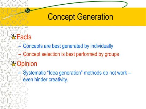 Ppt Concept Generation Powerpoint Presentation Free Download Id