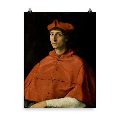 Portrait Of A Cardinal By Raphael Poster Print Etsy