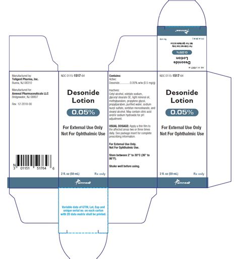 Desonide Amneal Pharmaceuticals Of New York Llc Fda Package Insert
