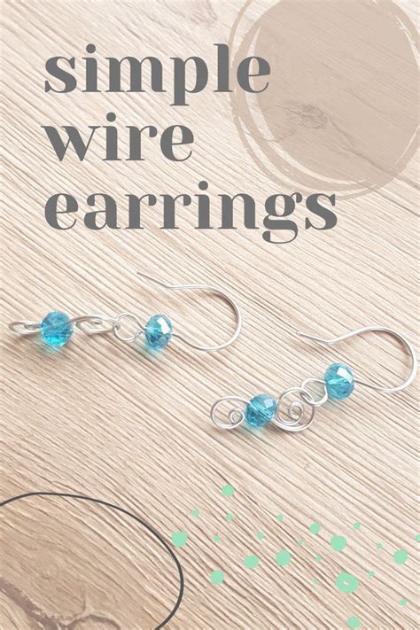 Simple Wire Earrings Jewelry Making For Beginners In 2024 Diy Earrings Dangle Diy Earrings