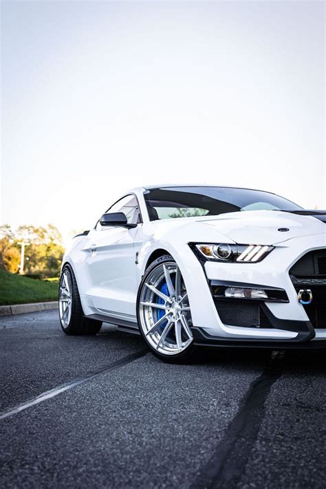 Ford Shelby Mustang Gt500 White Signature Sv310s Wheel Front