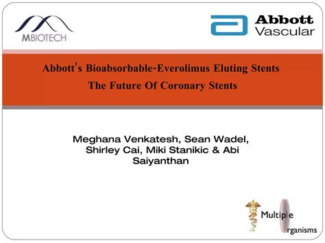 Bioabsorbable Drug Eluting Cardiac Stent Analysis Ppt