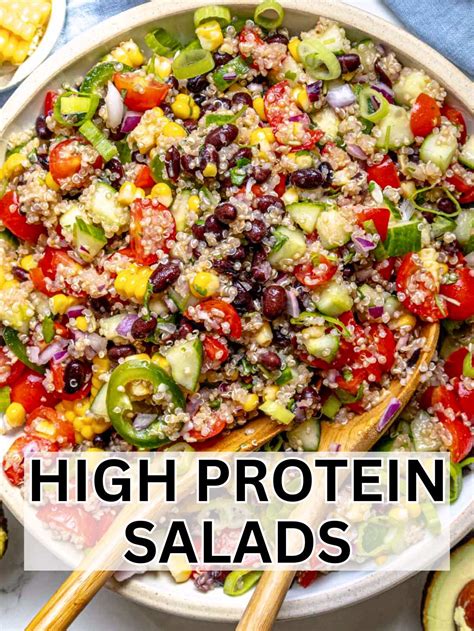 21 High Protein Salads That Actually Keep You Full The Plant Based School