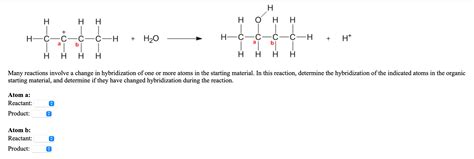 Solved Н H H Н H H Н T O H a HCCCCH H2O Chegg com