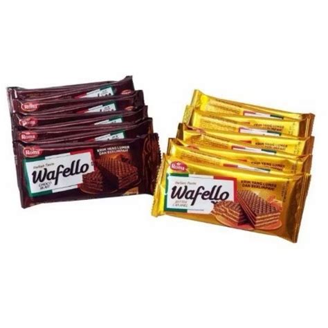 Jual Roma Wafello Wafer Cream Choco Blast Dan Caramel Low Price