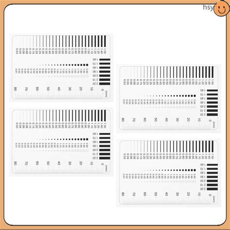 Precision Measurement Tools Diameter And Line Width Chart Defect Ruler