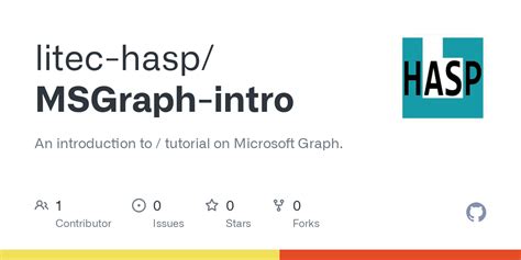 Github Litec Haspmsgraph Intro An Introduction To Tutorial On