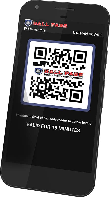 Visitor Management Hall Pass