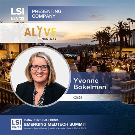 Lsiusa23 Lifescienceintelligence Alyvemedical Yvonne Bokelman 13 Comments