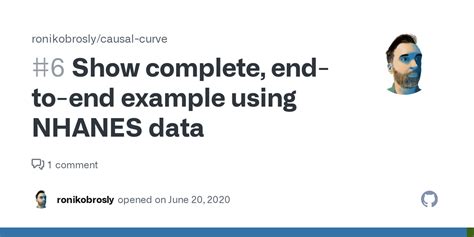 Show Complete End To End Example Using NHANES Data Issue Ronikobrosly Causal Curve GitHub