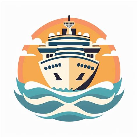 A Ship Logo Vector Premium Ai Generated Image
