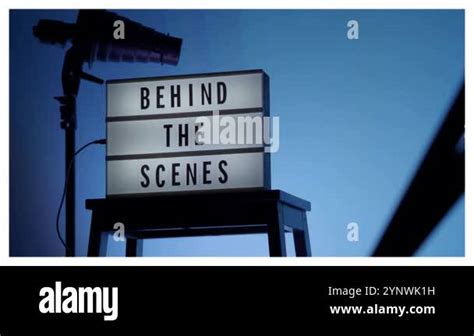 Behind The Scene Light Box In Front Of Vdo Camera Frame Black Text On