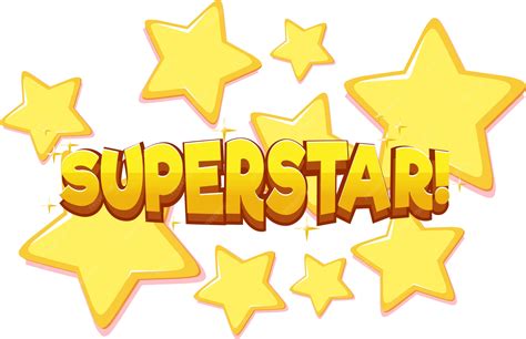 Premium Vector Font Design For Word Superstar