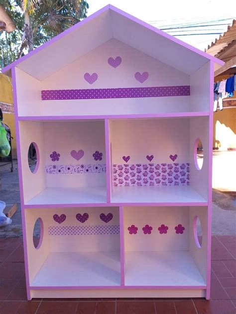 Casita De Muñeca Barbie Casa De Muñecas De Cartón Casas De Carton