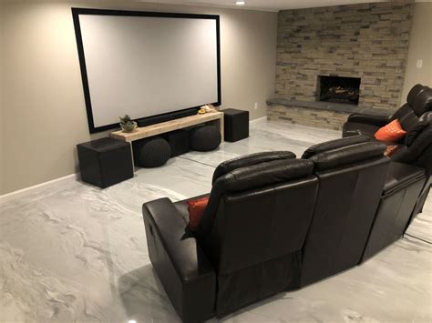 Basement Theater Floor Dynasty Epoxy