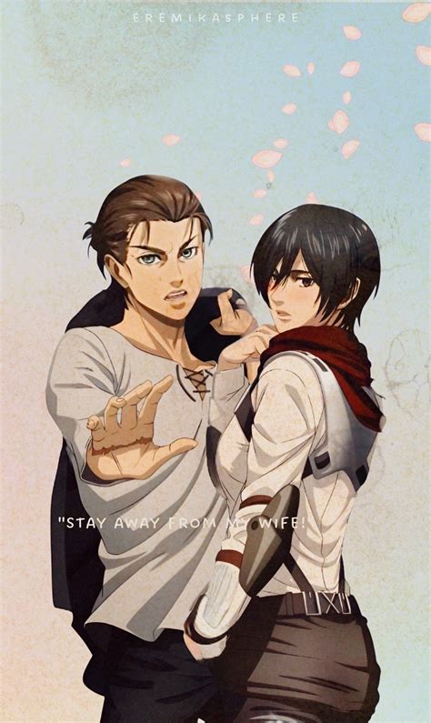 Pin By Madeline🌟 On Eremika Art💖💞💗 Attack On Titan Eren And Mikasa Attack On Titan Fanart