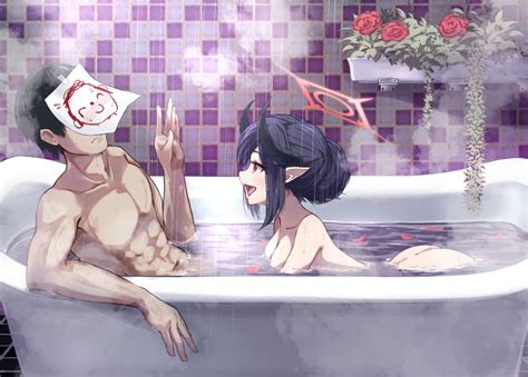 Kokage Yugure Chiaki Blue Archive Doodle Sensei Blue Archive