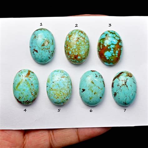 1 Pc Kingman Turquoise Cabs 16x20mm Kingman Turquoise Cabochon Blue