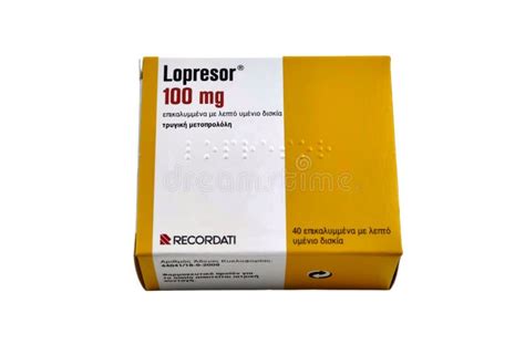 Top View Of A Lopressor Metoprolol Editorial Photography Image Of